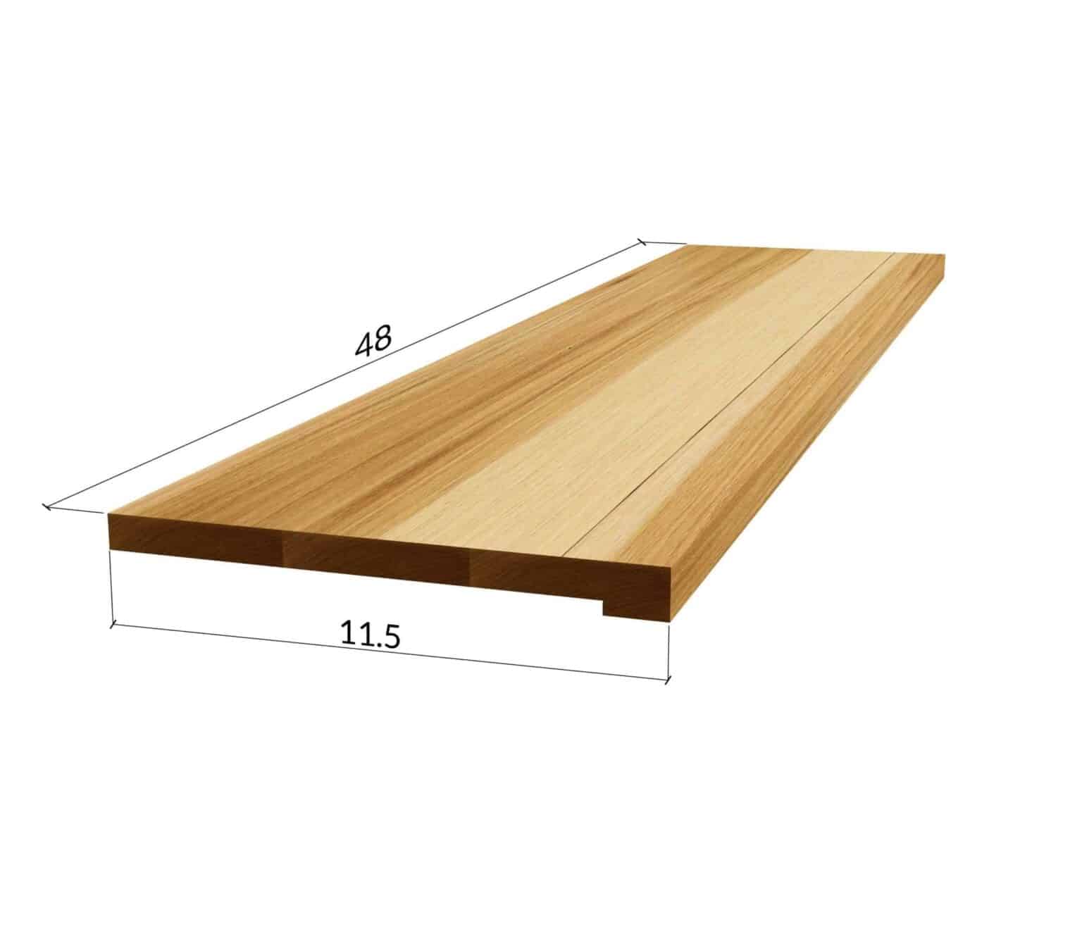Double Mitered Return Stair Tread - Unique Wood Products