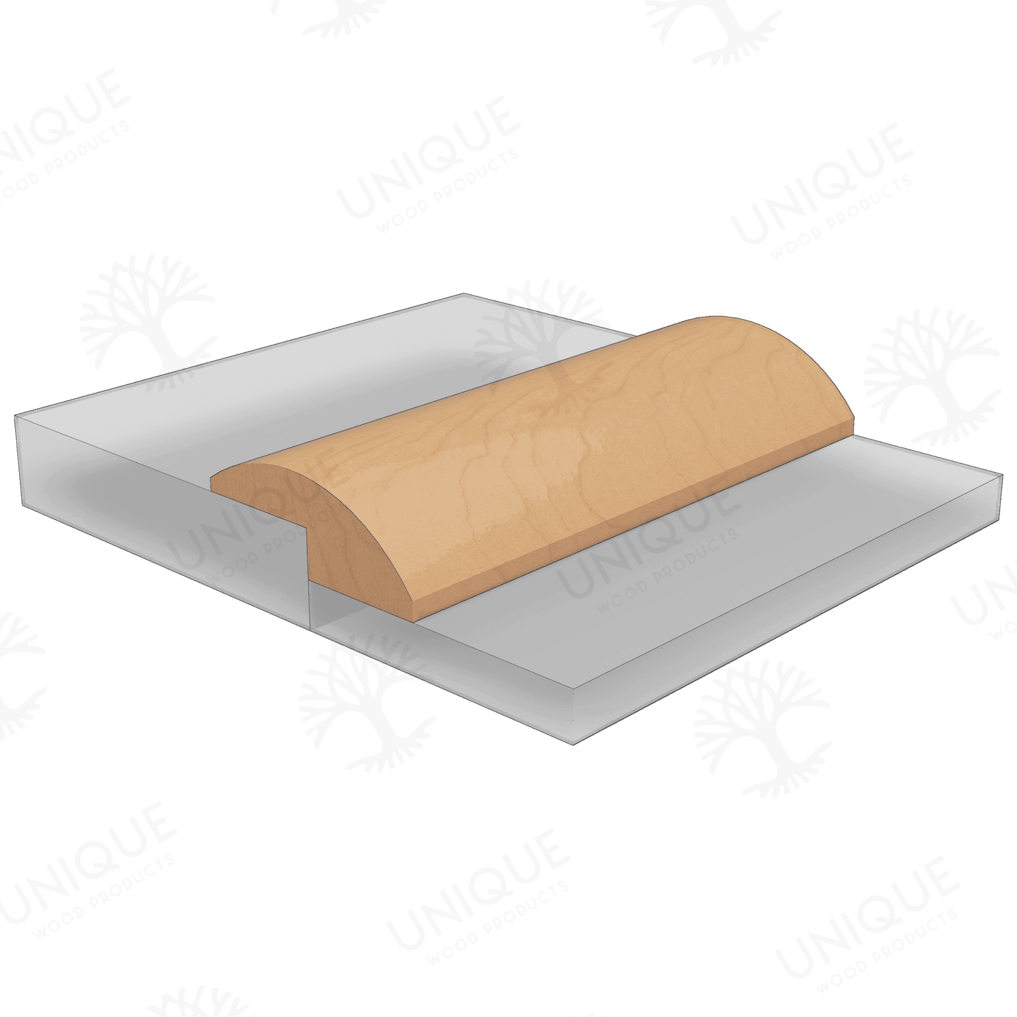 UW9897 Stain Grade Overlap Reducer 1-3/4" x 5/8" x 3/8" Drop - Unique ...