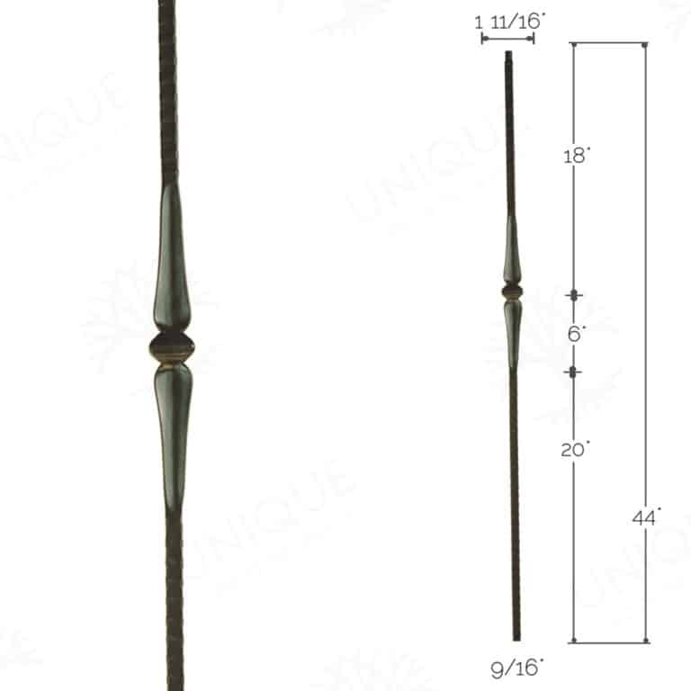 Single Knuckle with Spoons Baluster - Unique Wood Products
