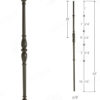 Venetian Fluted Bar with Rom Knuckle Baluster - Unique Wood Products