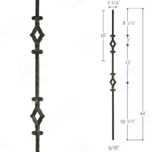 Double Window Baluster - Unique Wood Products