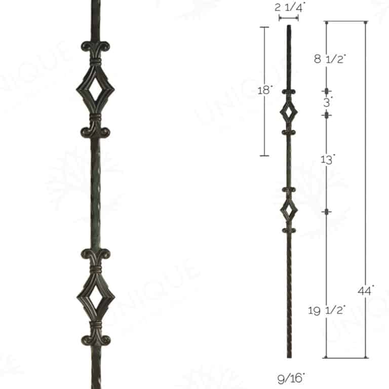 Double Window Baluster - Unique Wood Products