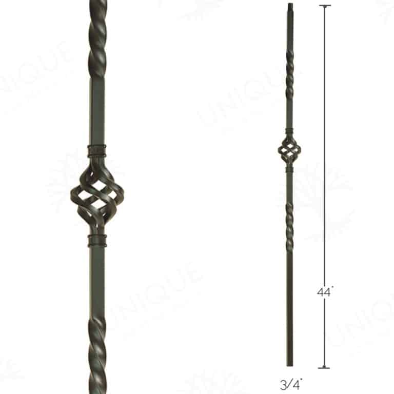 MEGA Single Basket Baluster - Unique Wood Products