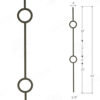 Double Ring Baluster - Unique Wood Products