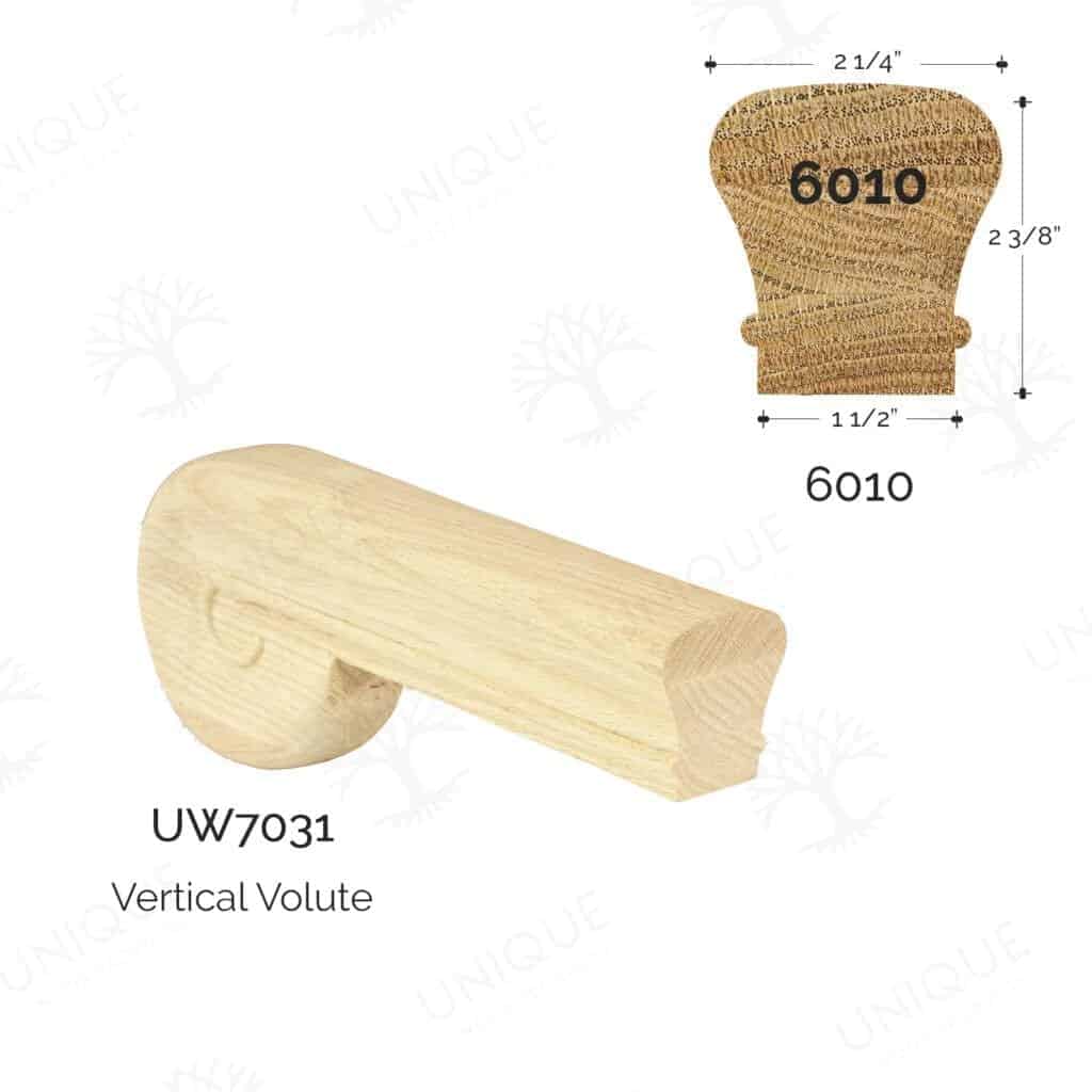 7031 Vertical Volute - Unique Wood Products