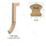 7199 2 Riser No Cap - Unique Wood Products
