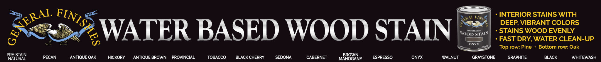 GENERAL FINISHES GRAPHITE WOOD STAIN - Unique Wood Products